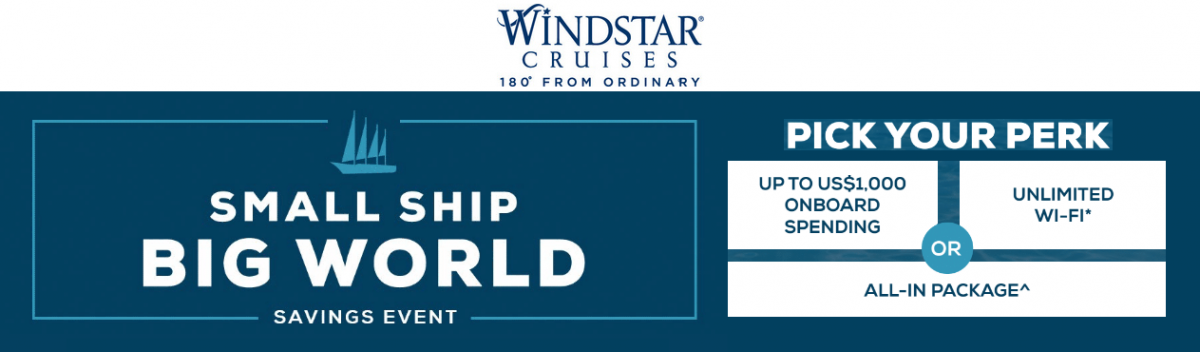 WINDSTAR "Pick your Perk" Flyer - FLYCRUISE